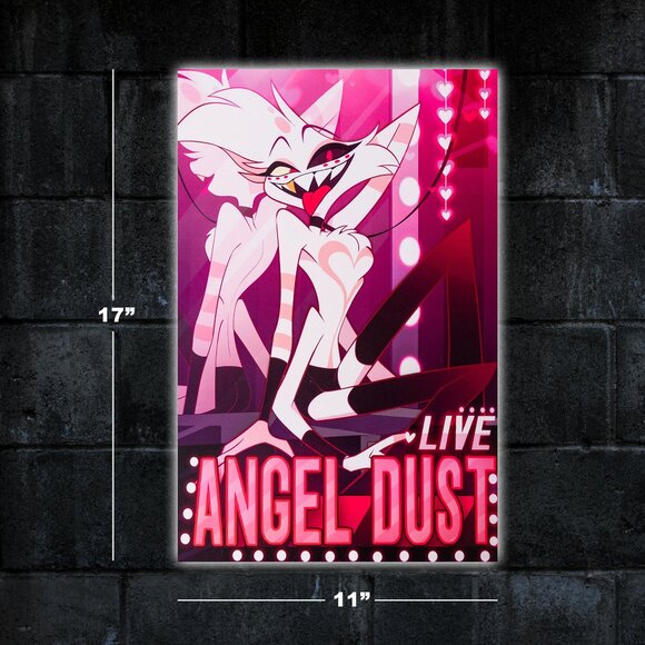 Art | Hazbin Hotel Angel Dust Poster 11x17 Series Wall Art Print Merch ...